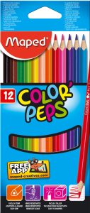 COLOUR PENCILS COLOR’SPEPS X12 CARDBOARD BOX – Maped India